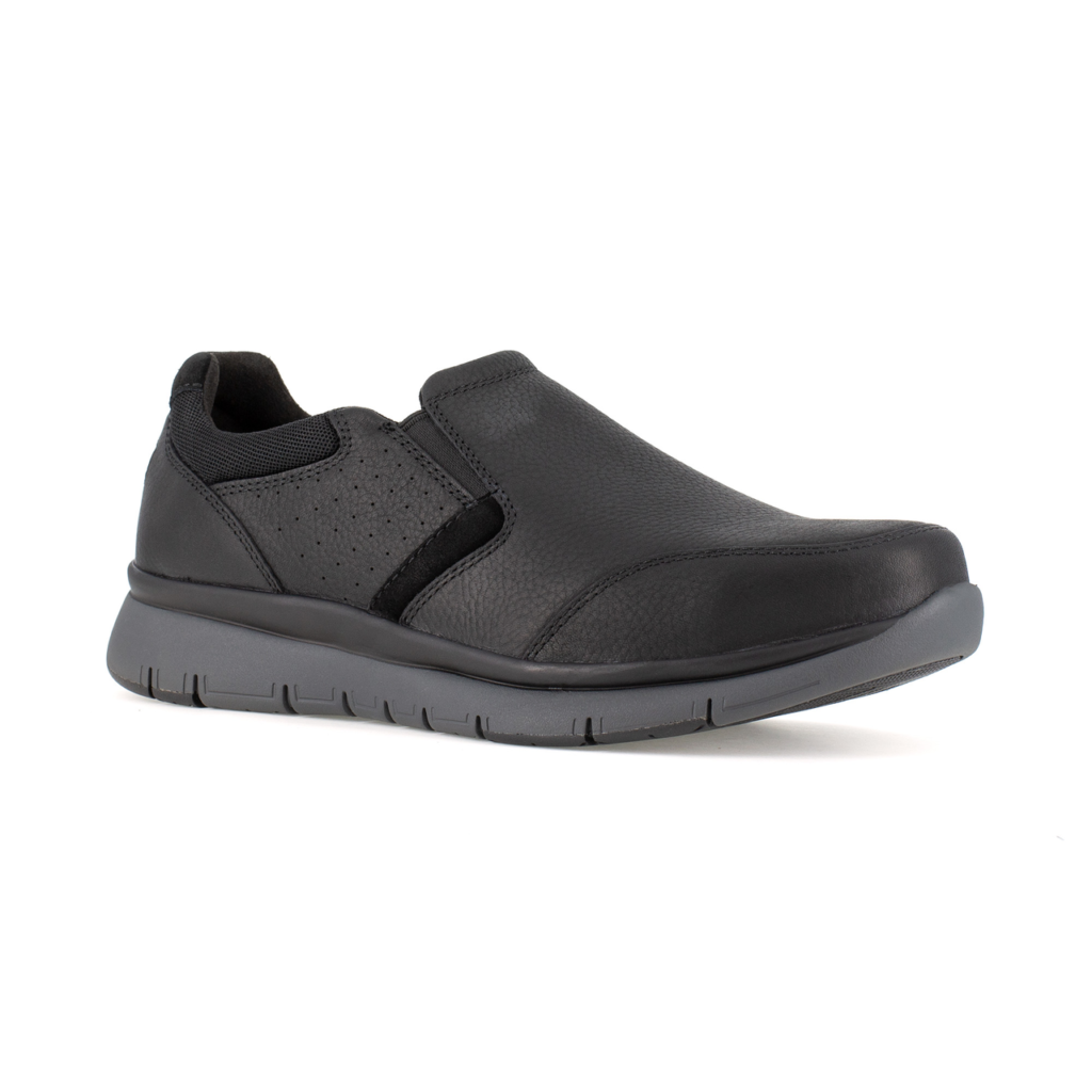 RK5715 Primetime Casuals Work Men’s Steel Toe Black Slip-On – Smith's Shoes